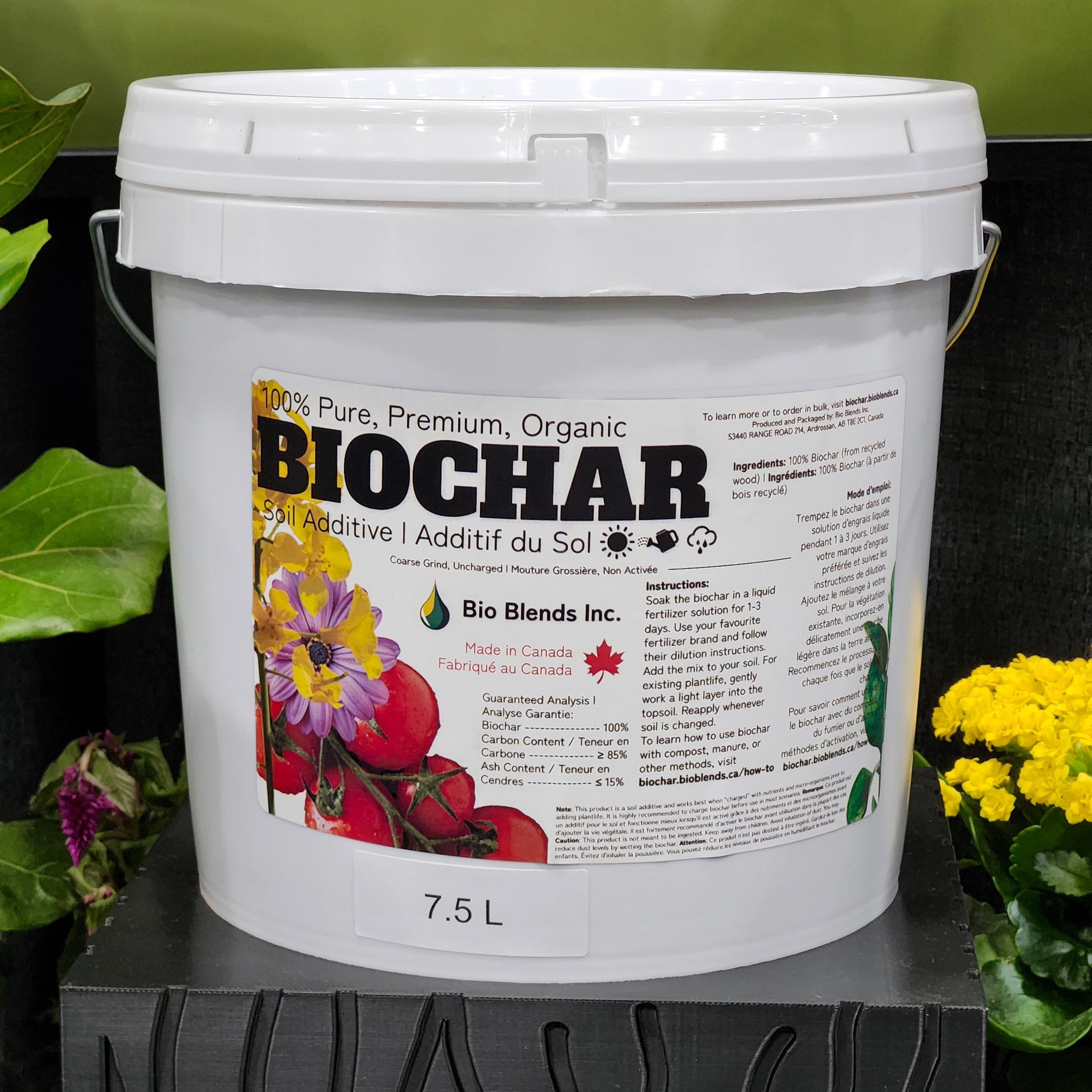 Premium Organic Biochar (7.5 L) – Bio Blends Inc.